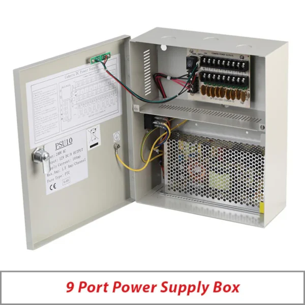 CCTV POWER SUPPLY BOX 9 PORT - CCTV